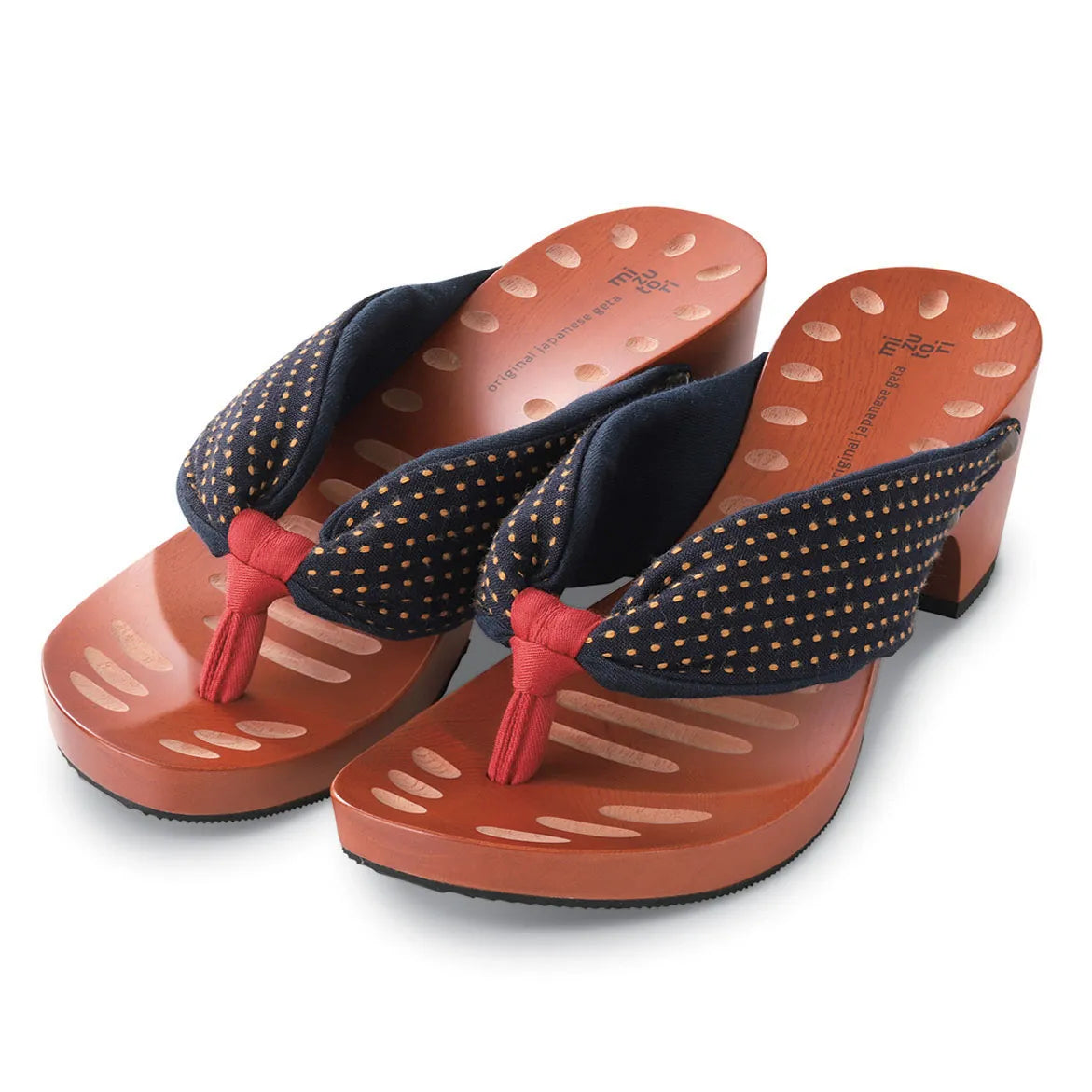 hitete 6.5 Sashiko weave, navy, navy, red / KCC-14 – mizutori / 株式会社水鳥工業